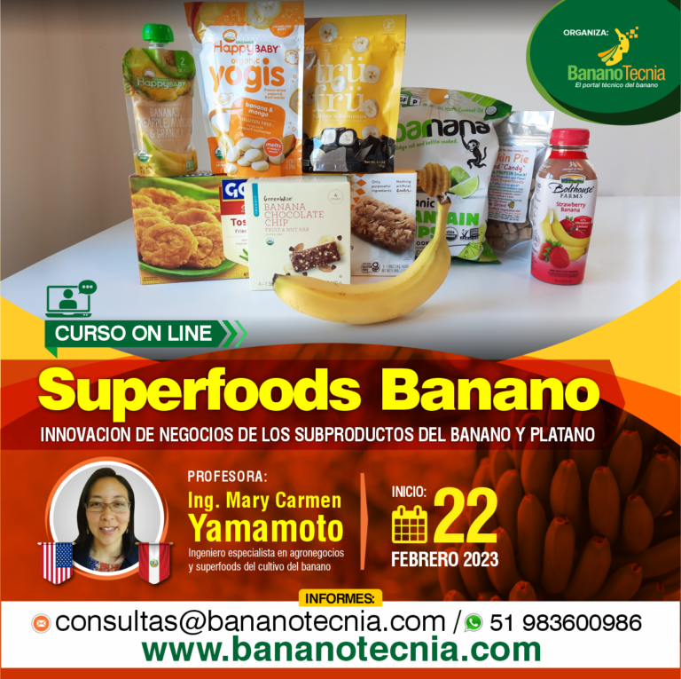 Curso online: Superfoods Banano – Bananotecnia